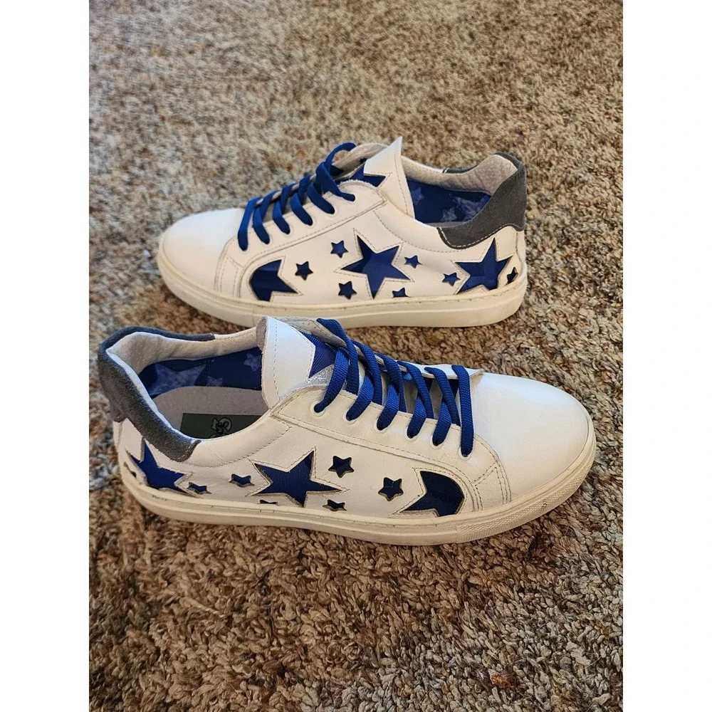 883 Police | Shoes | 883 Police Stella Star Cutout Leather Sneakers ...